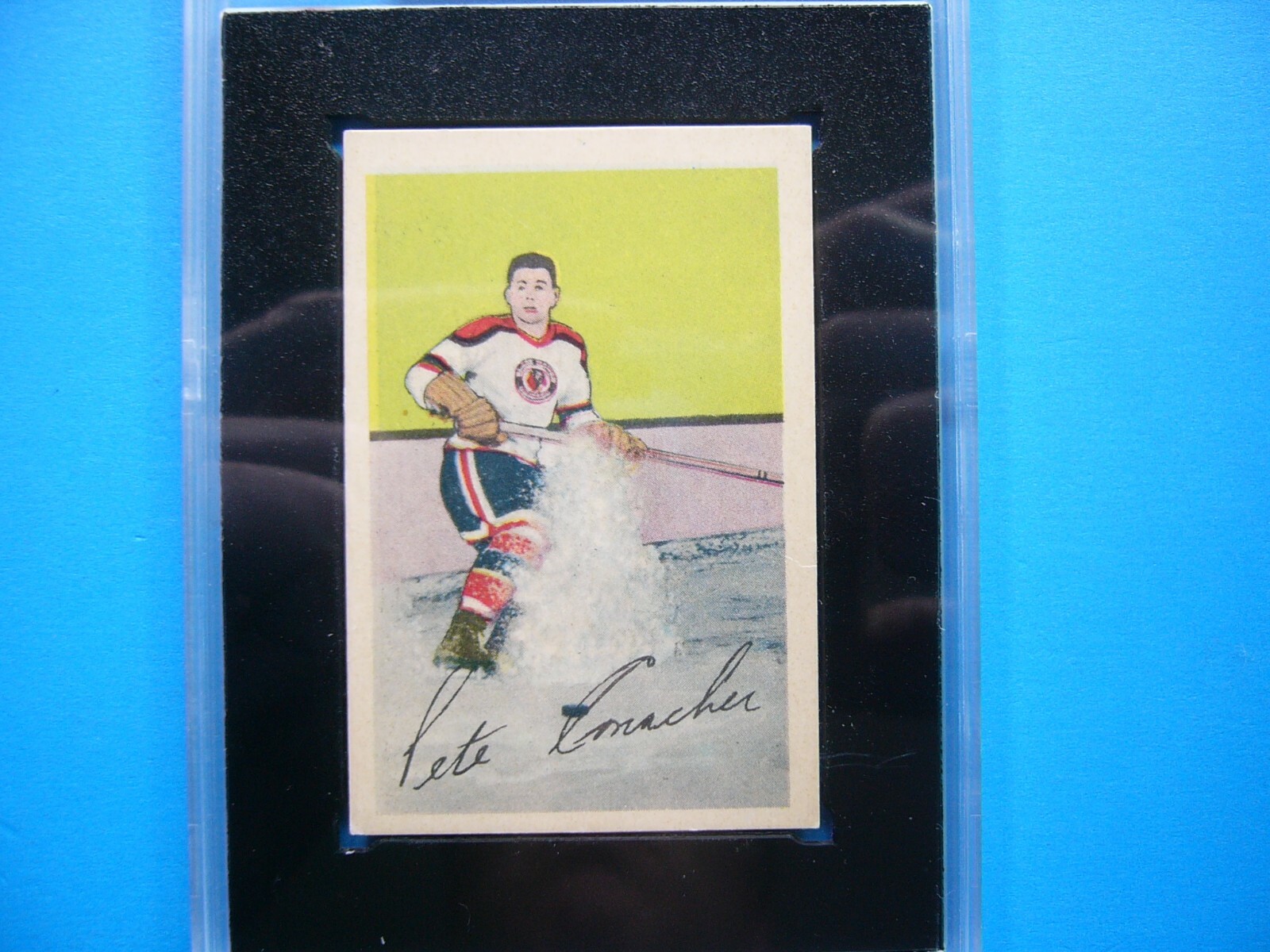 1952/53 PARKHURST NHL HOCKEY CARD #33 PETE CONACHER ROOKIE KSA 7.5 NM+ ...