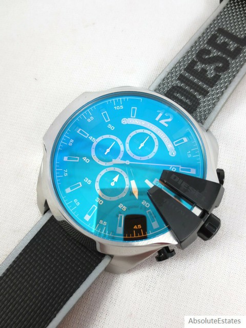 Diesel Men's Mega Chief Chronograph Black Nylon Watch DZ4523 for sale ...