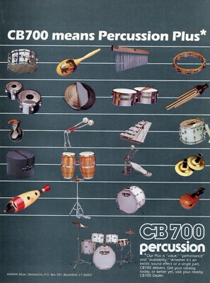 1983 Print Ad of CB700 Drums Percussion Plus | eBay