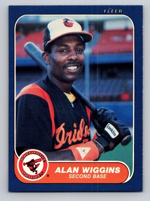 1986 Fleer #290 Alan Wiggins Baltimore Orioles Baseball Card | eBay