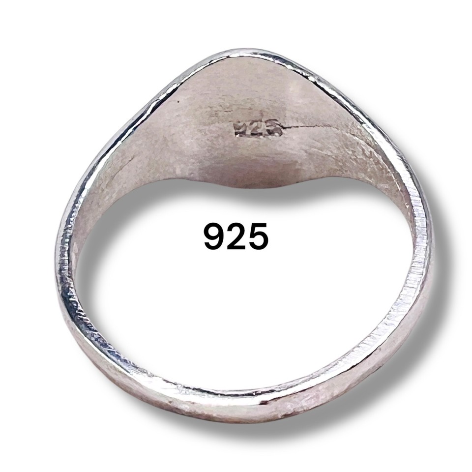 Vintage Initial Letter D Signet 925 Sterling Silver Baby Child Pinky ...