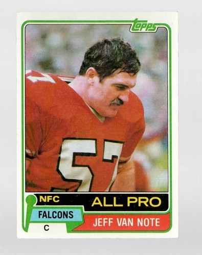 1981 Topps #70 Jeff Van Note Excellent/NM | eBay