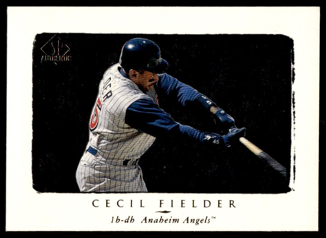 1998 SP Authentic Cecil Fielder G52 Anaheim Angels #36 | eBay
