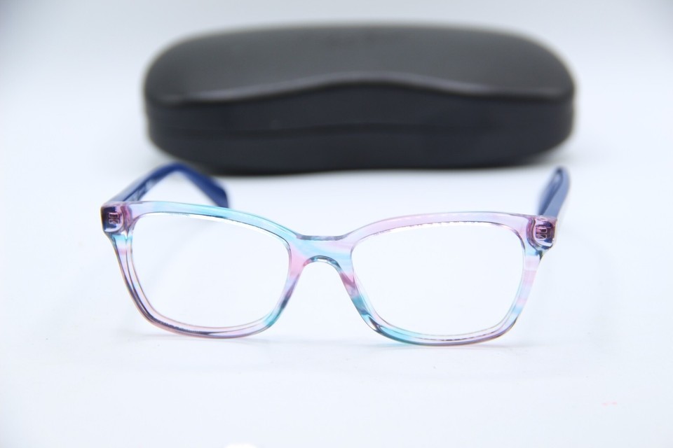 NEW RAY-BAN RB 1591 3807 PINK BLUE AUTHENTIC EYEGLASSES W/CASE 48-16 | eBay