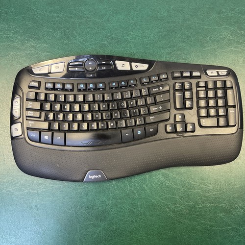 Logitech K350 Ergonomic Wave Unifying Wireless Keyboard No USB Dongle ...