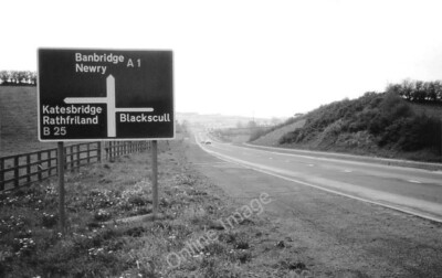 Photo 6x4 Road sign near Dromore Ashfield/J1651 The southbound advance ...