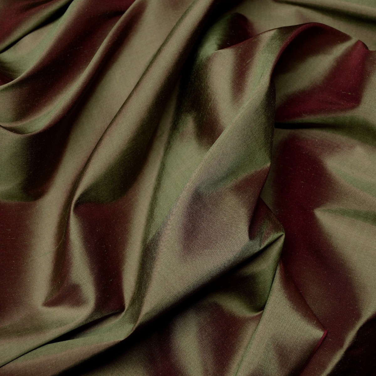 Red Green Iridescent Fabric