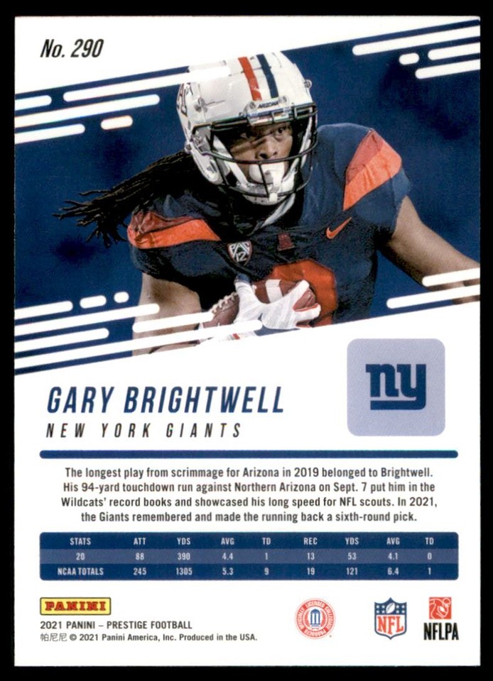 2021 Prestige #290 Gary Brightwell Rookie Card | eBay