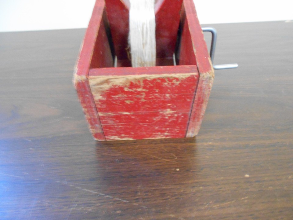 ANTIQUE VINTAGE WOODEN KITE STRING WINDER WITH OLD RED PAINT | eBay