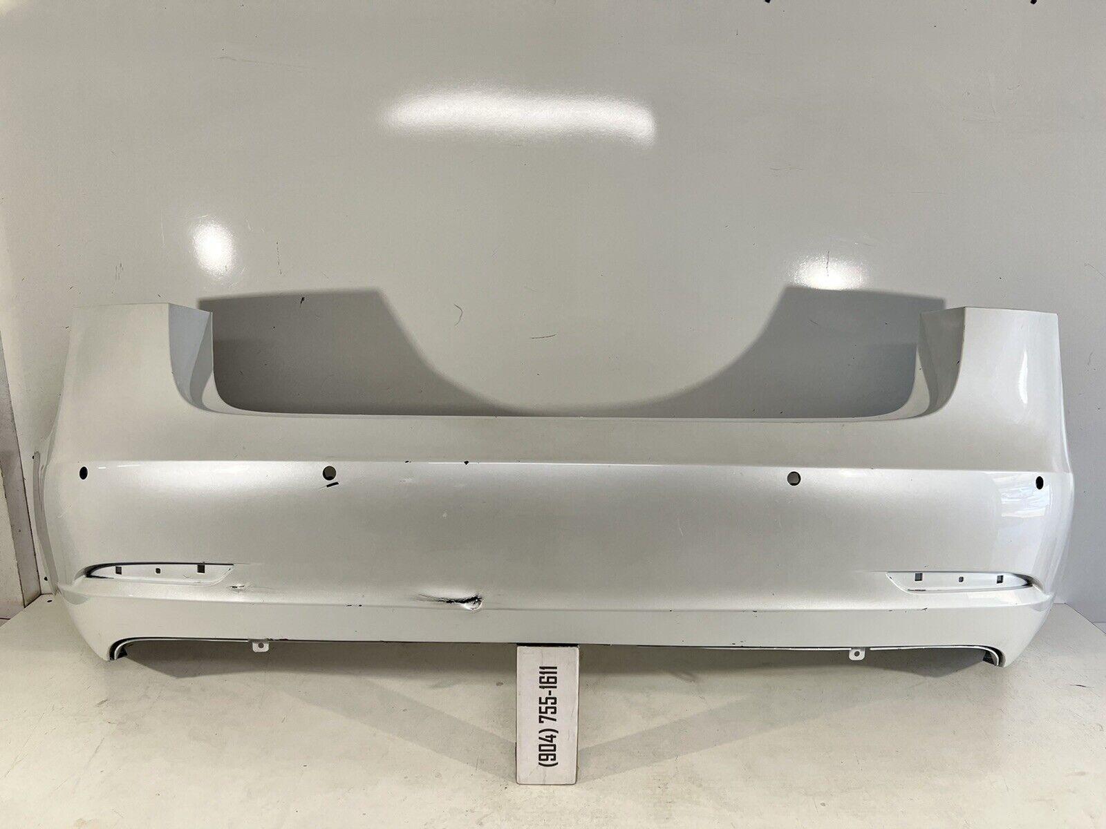 2017-2021 Tesla Model 3 Rear Bumper Cover w/ Sensor Holes OEM | eBay