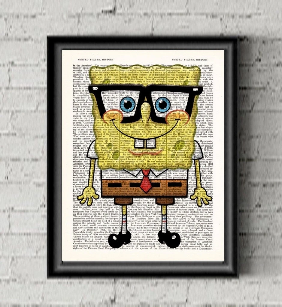Spongebob With Nerd Glasses