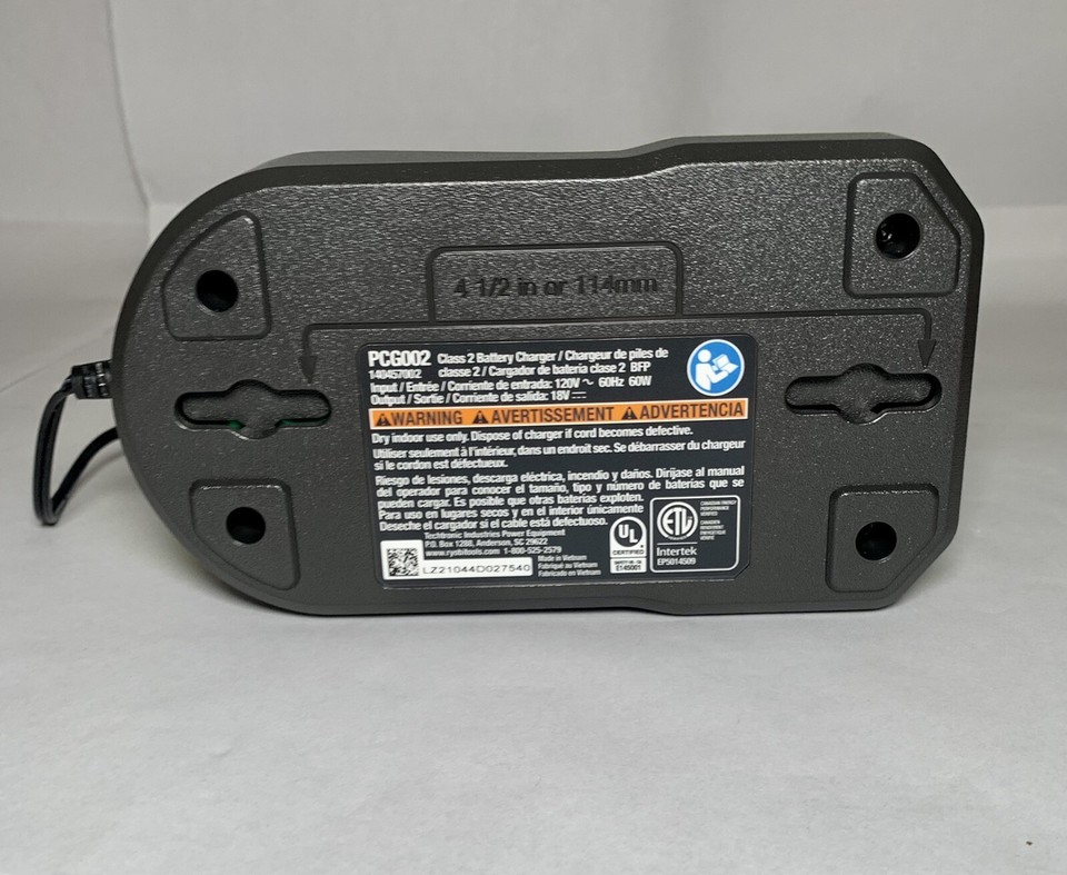 New Genuine Original Ryobi Battery Charger PCG002 Authentic 18V ONE+ | eBay