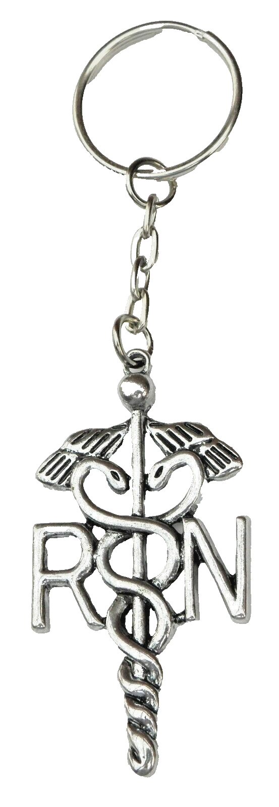 Registered Nurse RN Key Ring Keyring Caduceus Medical Symbol | eBay