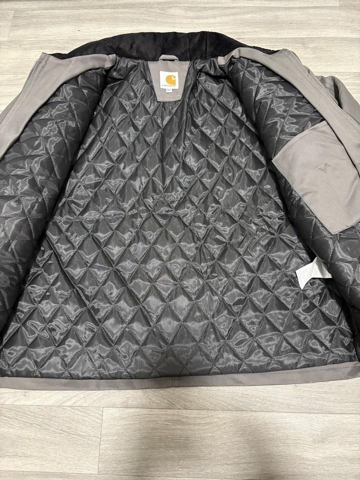 CARHARTT Detroit Jacket Reworked workwear Bomber GREY Mens | Size XXL ...