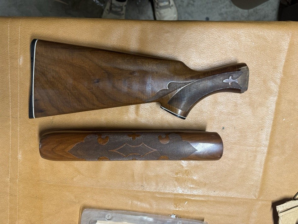 Remington 1100 Wood Checkered Stock 12ga Buttstock & Forearm | eBay