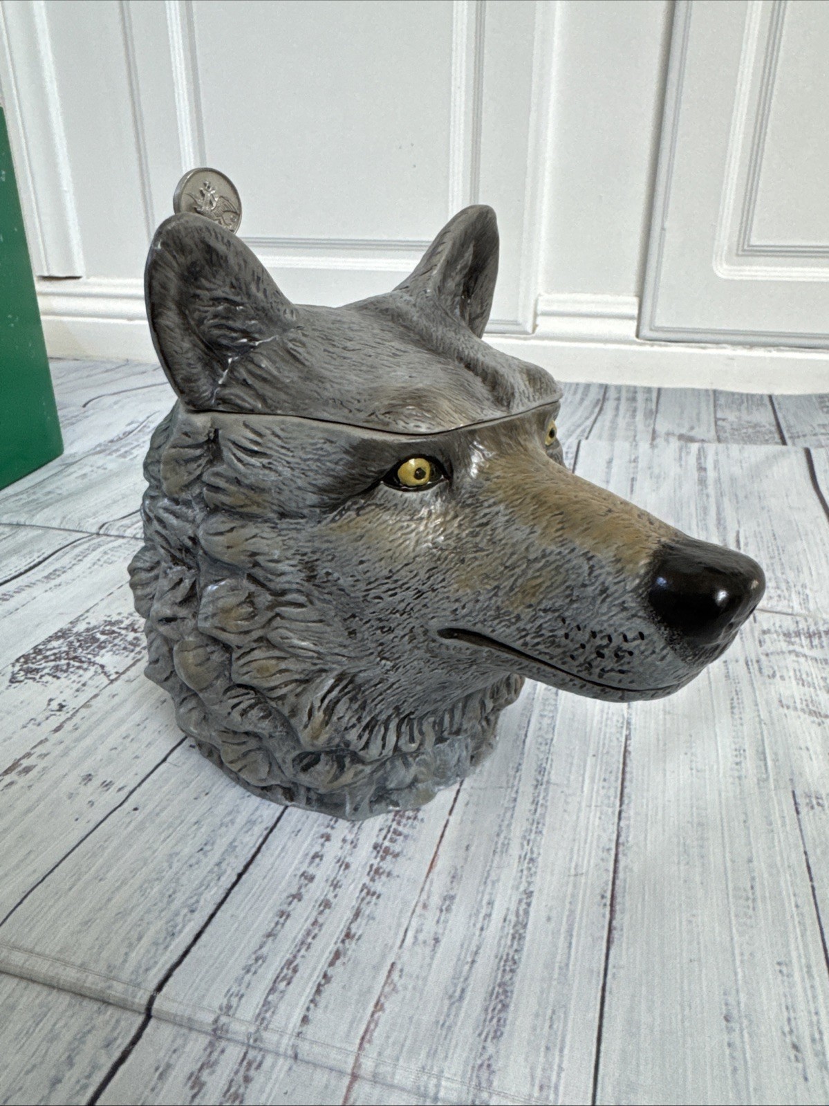 Anheuser-Busch Symbol Of The Wilderness Wolf Stein Rare Collector Beer ...