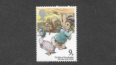 Peter Rabbit Beatrix Potter mnh stamp 1979 Cartoons Art Great Britain ...