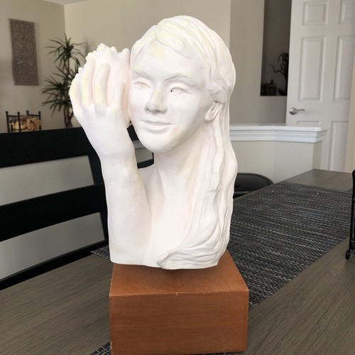 Vintage Phyllis Allen Sculpture Bust Lady Girl Woman’s Head And Sea ...