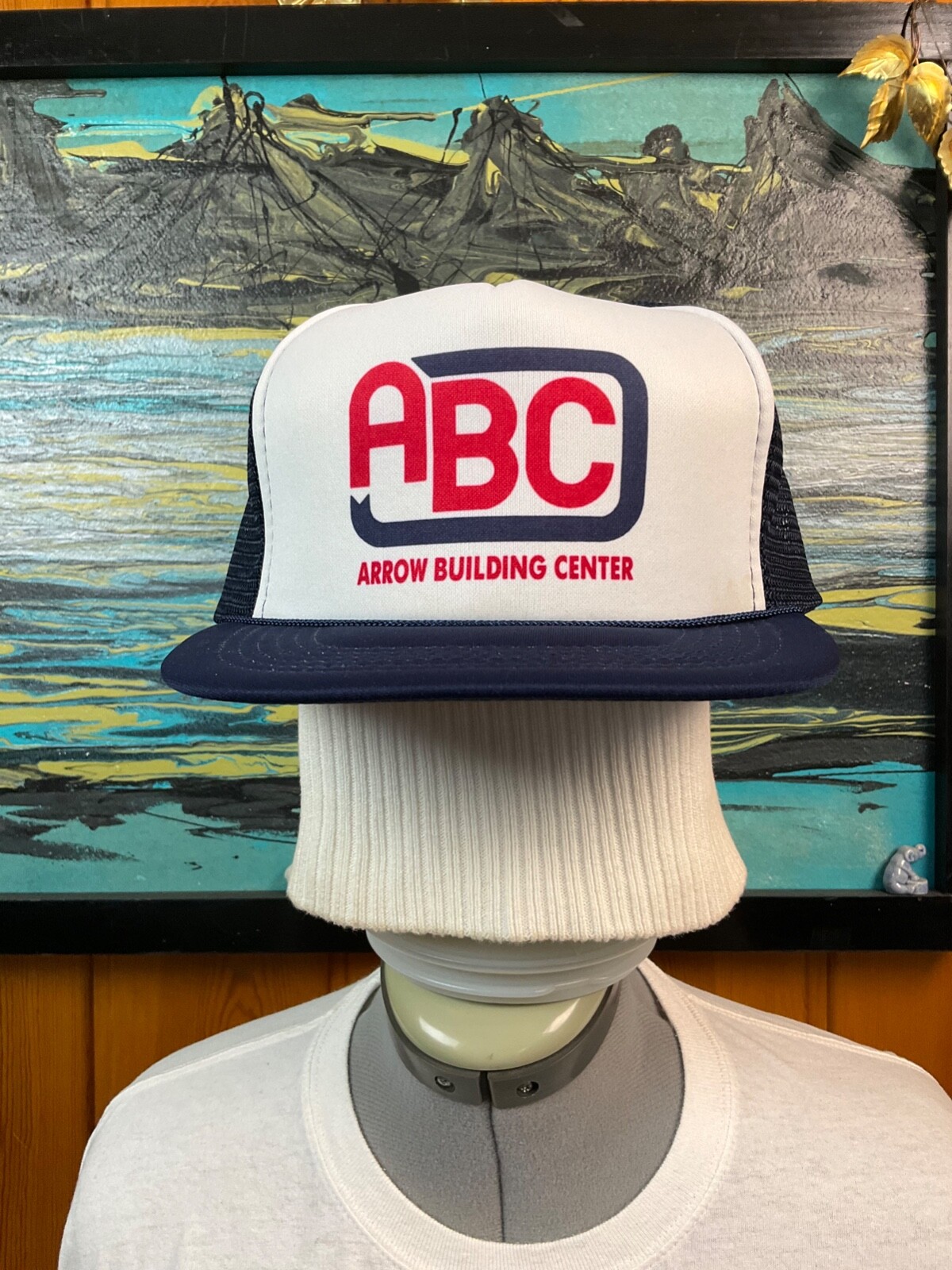 Men's ABC Arrow Building Center Hat Mesh Truckers Bas… - Gem