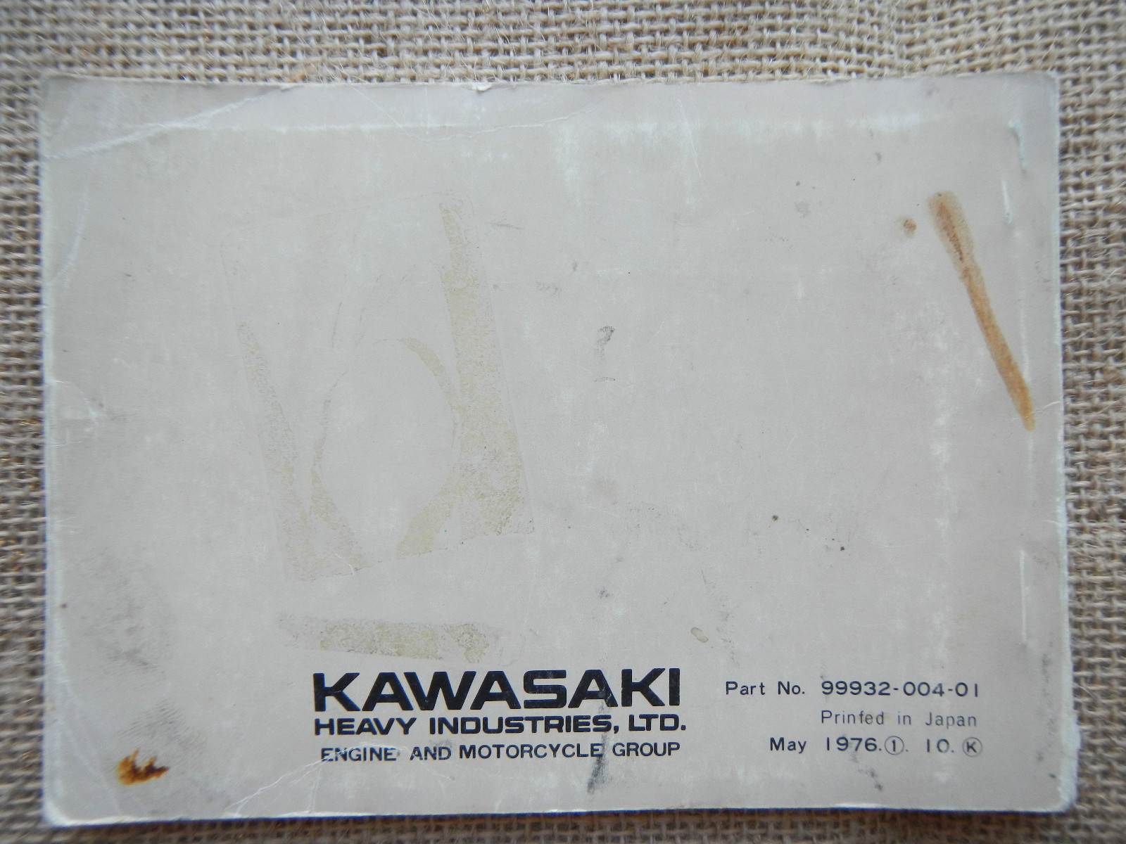 1977 77 KAWASAKI KZ400 KZ 400 D4 D 4 OWNER'S OWNER SERVICE MANUAL | eBay
