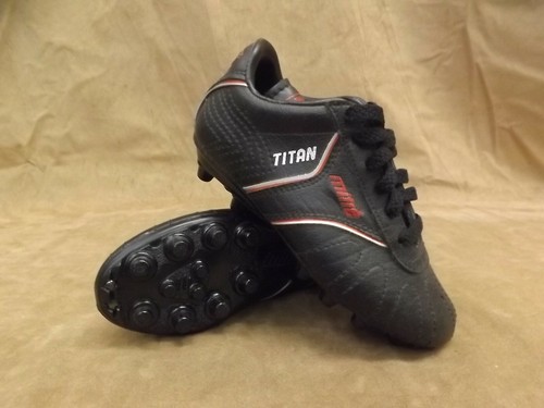 NEW NOS Mitre Titan Black Red Soccer Football Sport Cleats Shoes Youth ...