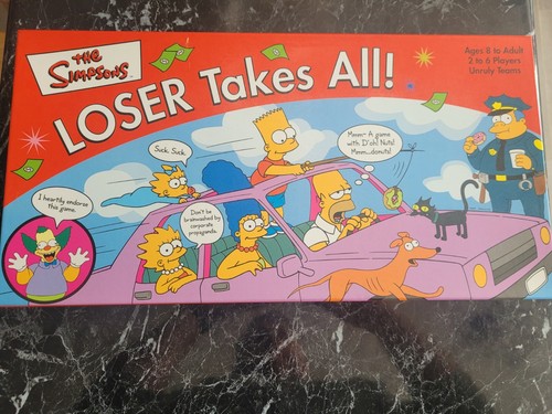 The Simpsons Loser Takes All Vintage (2001) Board Game 100% Complete ...