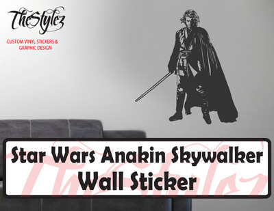 Star Wars Anakin Skywalker Action Oversize Wall Vinyl Sticker | eBay