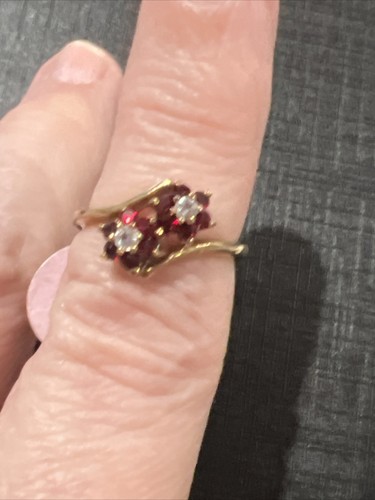 DAC Ring Size 6 Red Flowers Signed | eBay