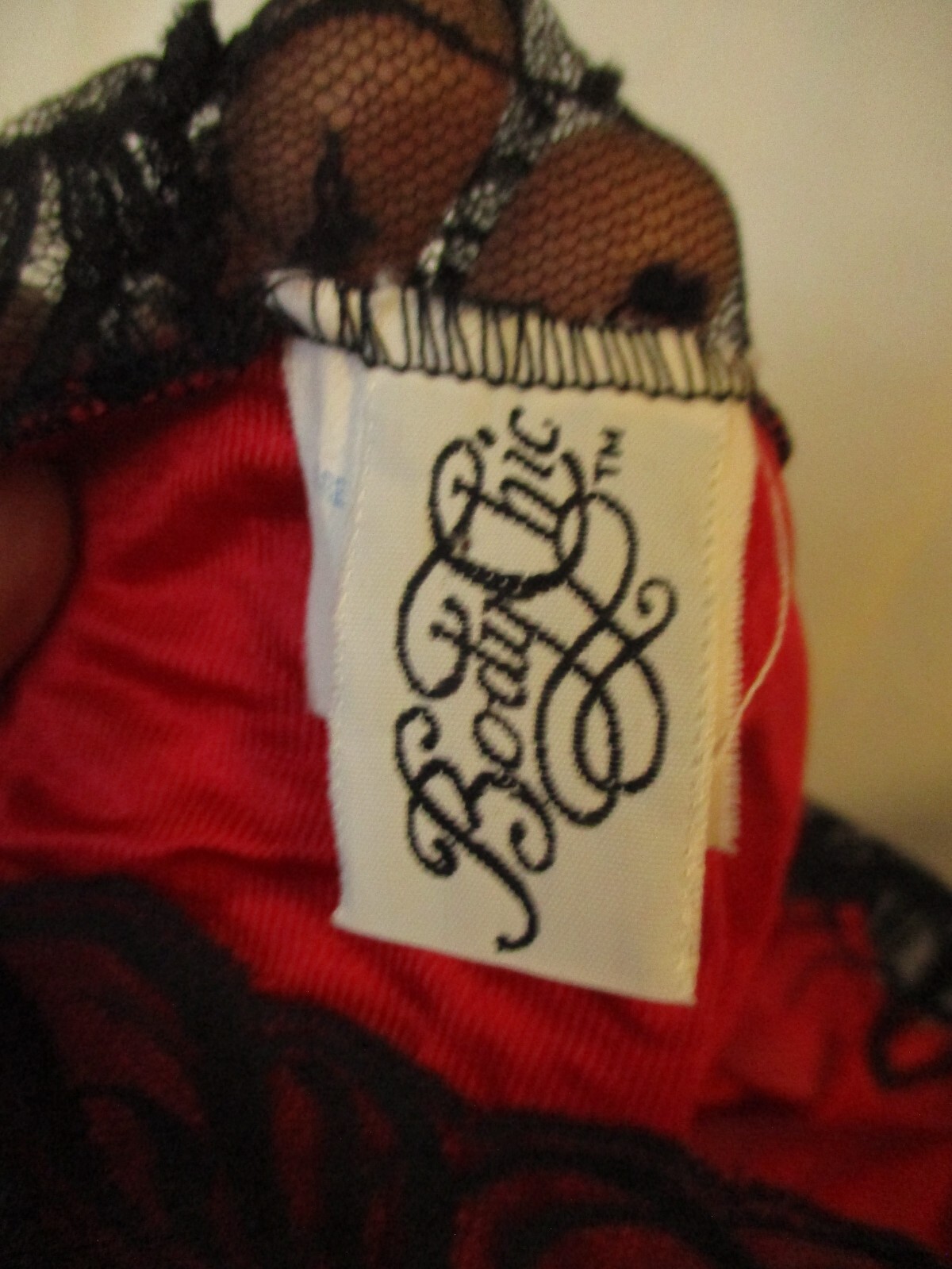 vintage lingerie red lace teddy once piece body chic … - Gem