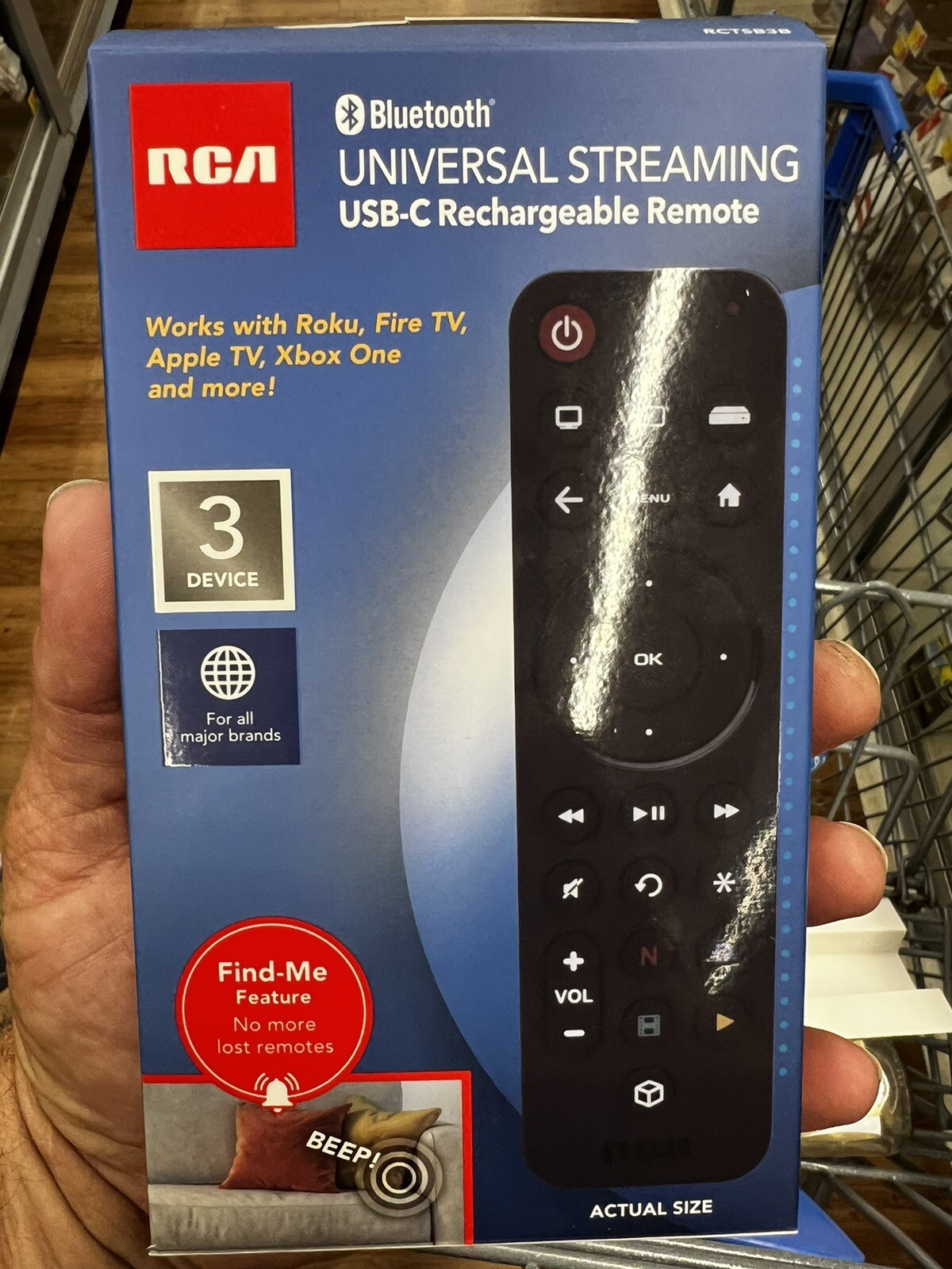 RCA RCTSB3B 3-Device Bluetooth Rechargeable Streaming Remote Control | eBay