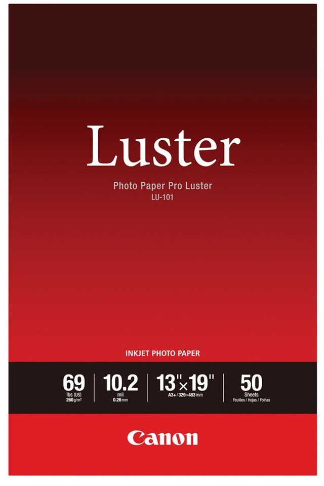 Canon 3 Pack LU-101 Pro Luster Photo Paper (13x19") | eBay