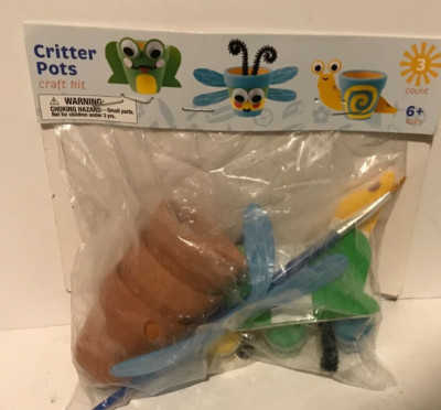 Critter Pots Craft Kit #3 Mini Pots & Bag of Craft Supplies | eBay