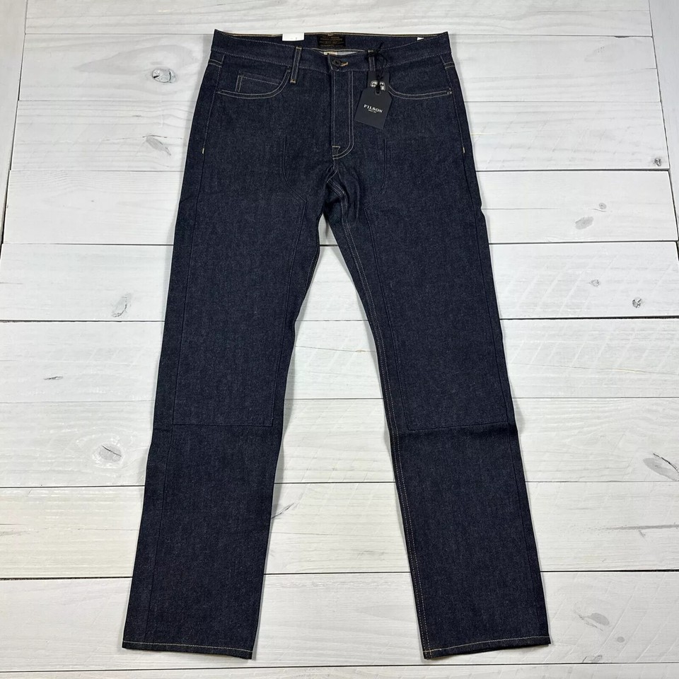 FILSON Bullbuck Raw Indigo Double-Front Jeans | eBay