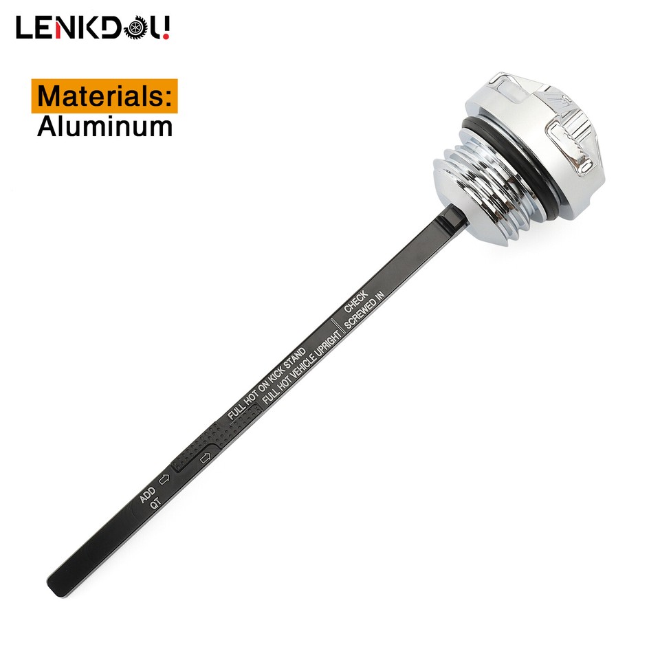 Chrome Engine Oil Dipstick Plug For Harley Touring Road King Street ...