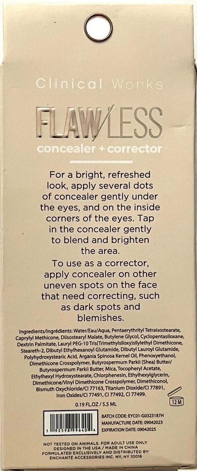 Clinical Works FLAWLESS Concealer + Corrector Ultra Hydrating | eBay