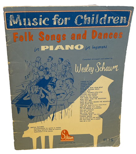 Folk Songs and Dances for Piano for Beginners Music for Children - 1961 ...