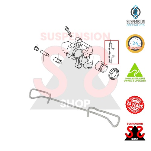 Rear Spring, Disc Brake Pad Suit VOLVO V40 T5 AWD V40 Cross Country ...