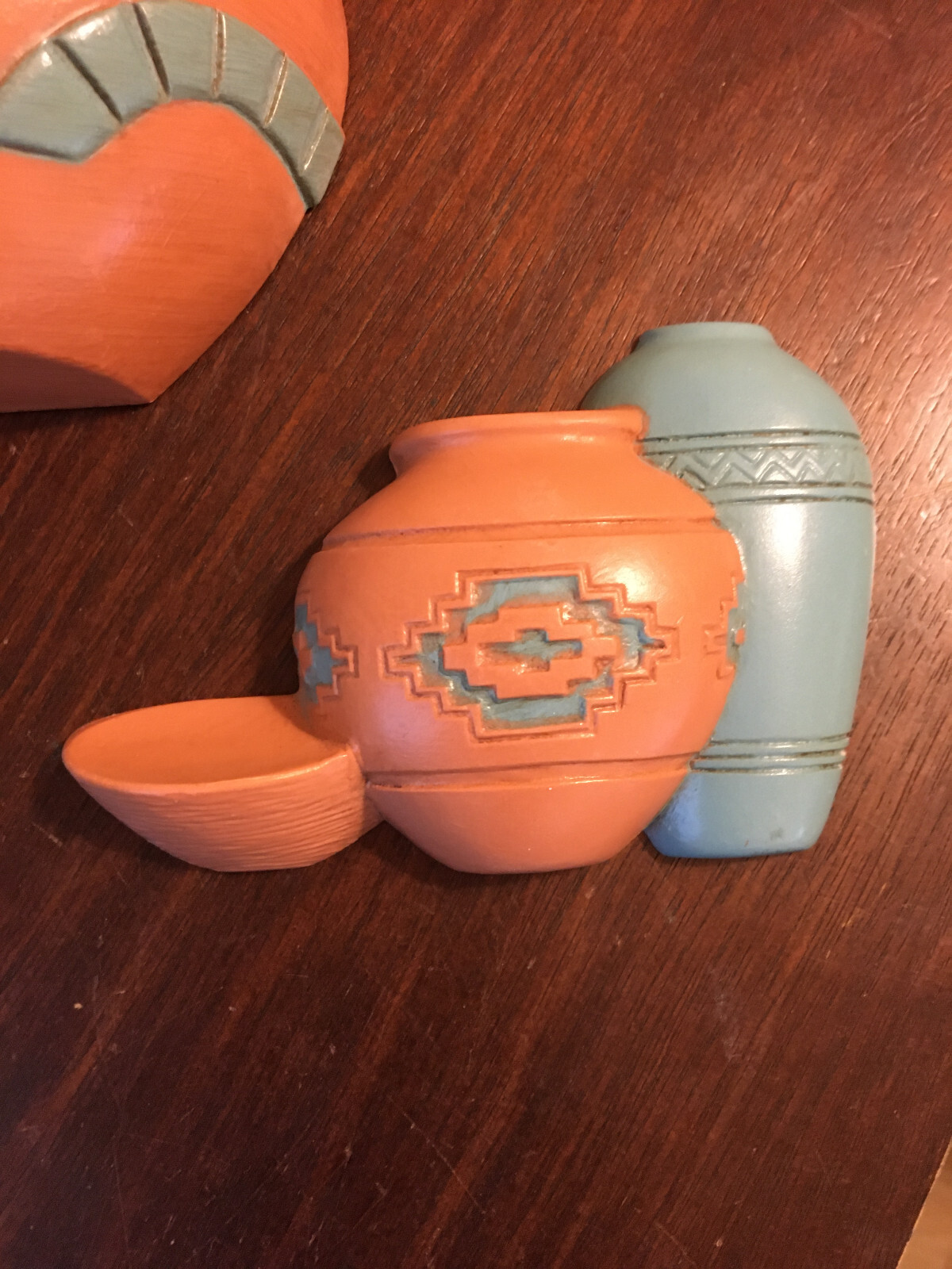 Burwood Southwest Design Native American Clay Pots Collection 4 Wall ...