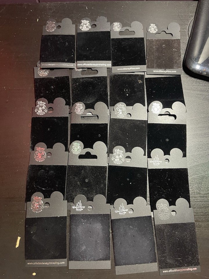 Disney pin Empty backer cards lot of 20 | eBay