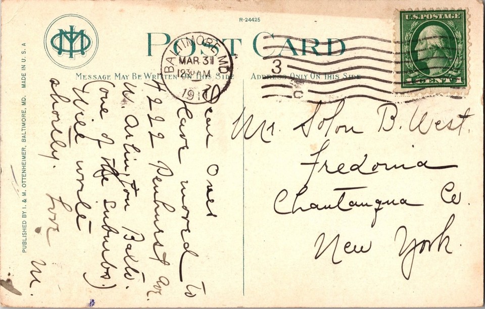 Vintage Fort Carroll Near Baltimore MD Linen Postcard 1930 | eBay