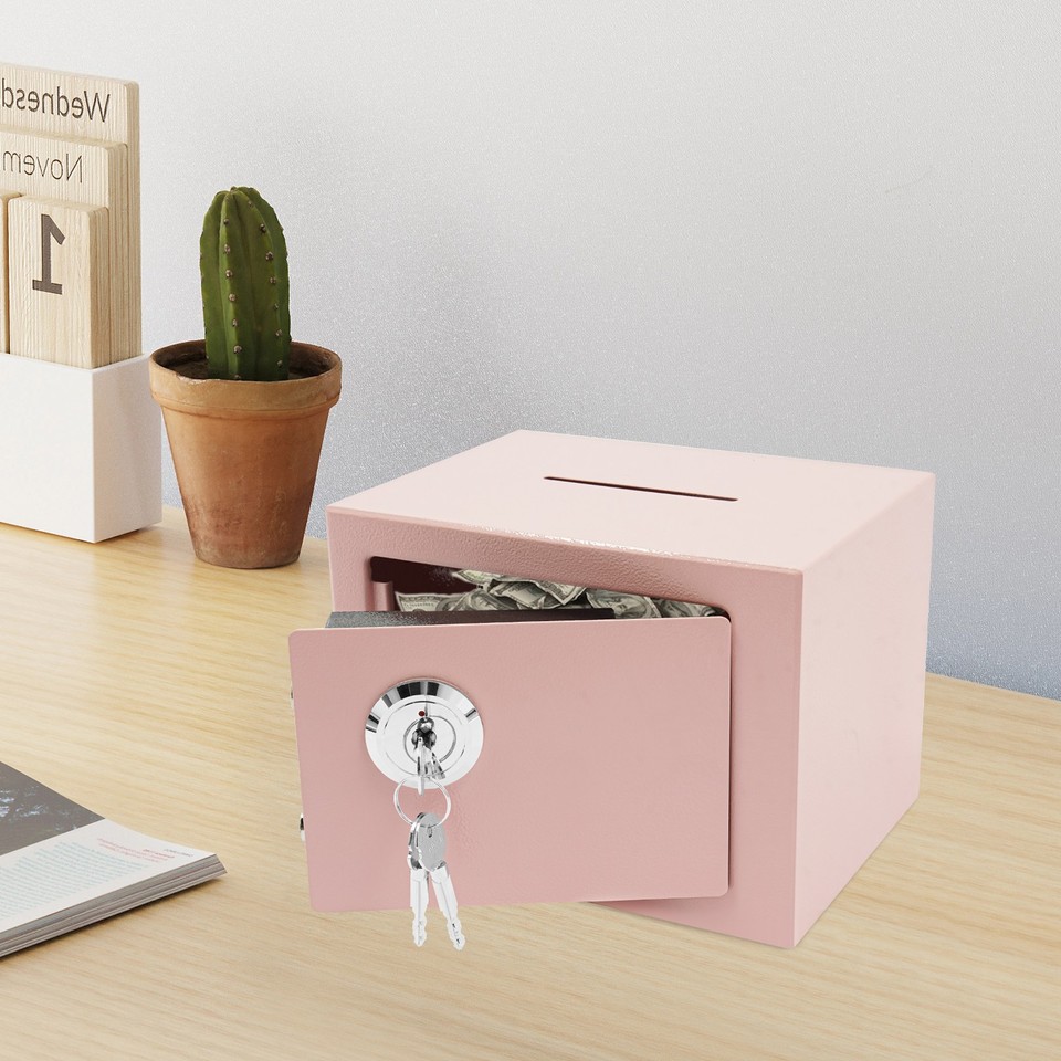 Small Safe Box with Drop Slot, Safe Box for Money, Cash Safe Box for ...