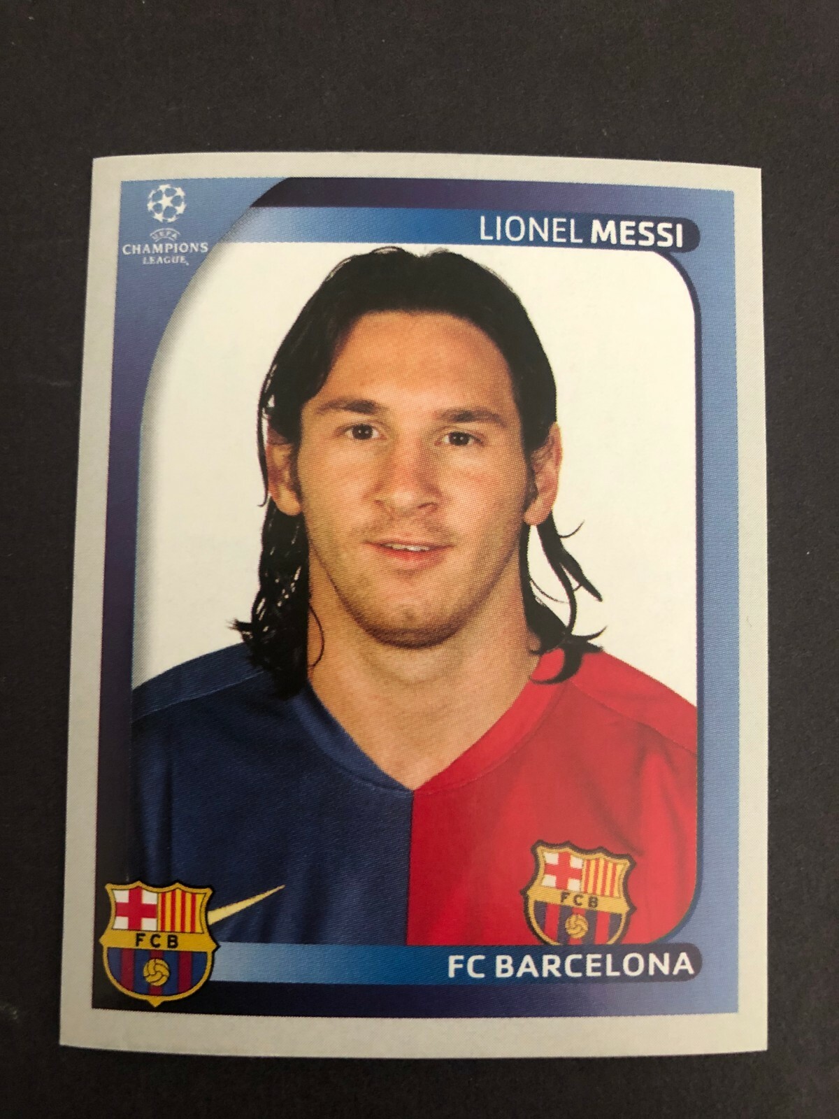 PANINI Leo MESSI 2008 2009 BARCELONA STICKER CHAMPIONS LEAGUE | eBay