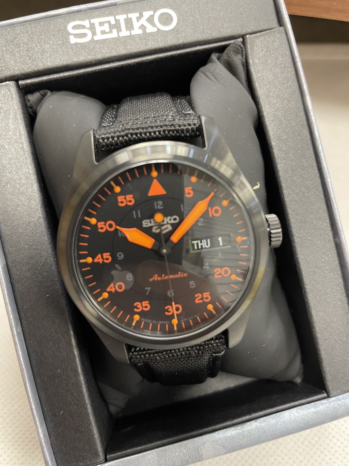 SEIKO 5 Automatic Nylon Band 40mm Black Dial Men’s Watch SRPH33 24 ...