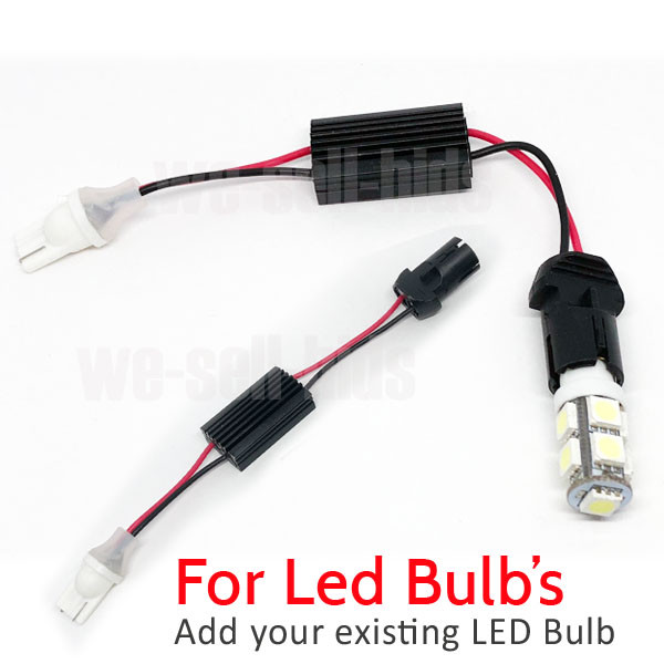 2x LED 5W SIDE LIGHT LOAD RESISTOR NO ERROR 501 W5W T10 FREE CANBUS | eBay