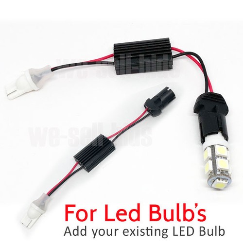 2x LED 5W SIDE LIGHT LOAD RESISTOR NO ERROR 501 W5W T10 FREE CANBUS | eBay