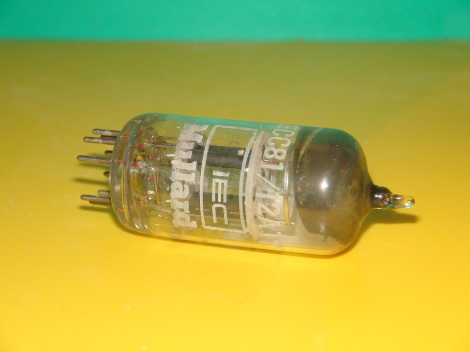 Vintage IEC Mullard Brimar 12AT7 ECC81 Vacuum Tube ~ Uneven 4800|3300 ...