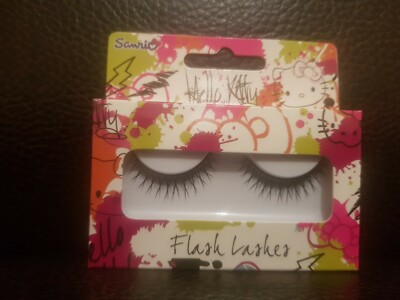 SANRIO HELLO KITTY FALSE FLASH EYE LASHES | eBay UK