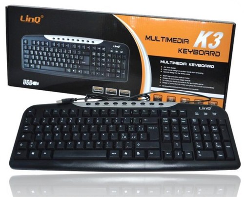 TASTIERA MULTIMEDIALE USB 2.0 KEYBOARD PC PS3 PS4 NOTEBOOK LINQ K3 | eBay