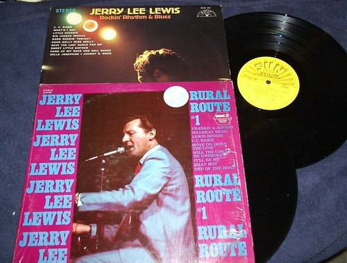 JERRY LEE LEWIS RECORD 2 LOT SUN 107 ROCKN RHYTHM & BLUES! RURAL ROUTE ...