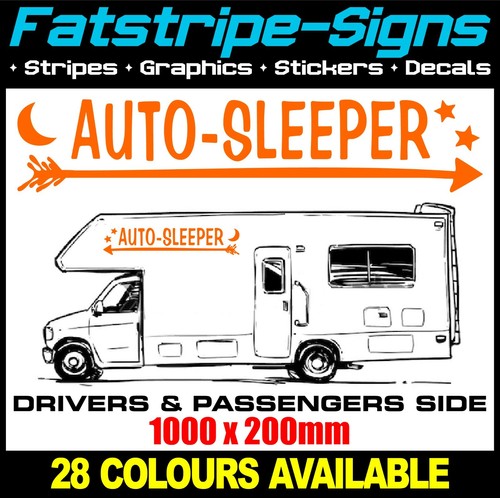AUTO SLEEPEER MOTORHOME CARAVAN GRAPHICS STICKERS DECALS COMPASS CAMPER ...